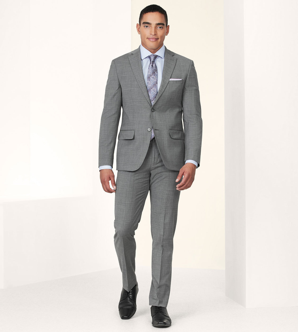 Modern Fit Wool Suit – Tip Top
