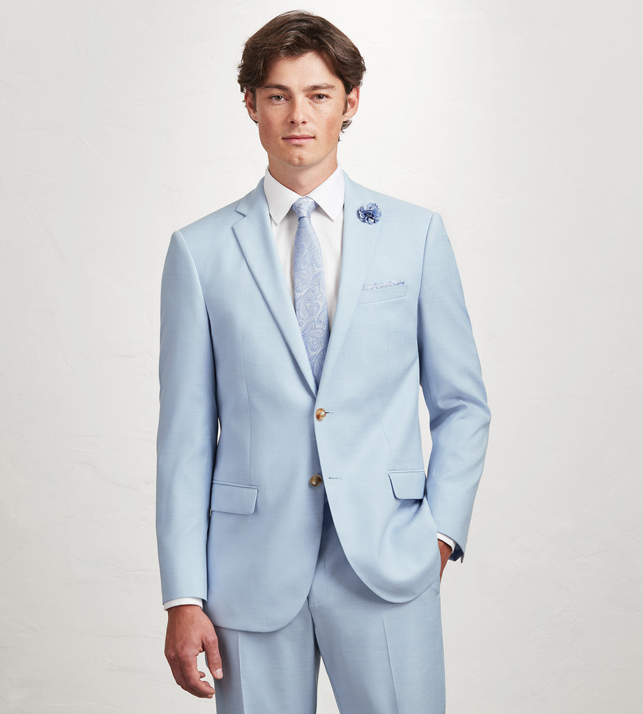 Modern Fit Light Blue Solid Suit – Tip Top