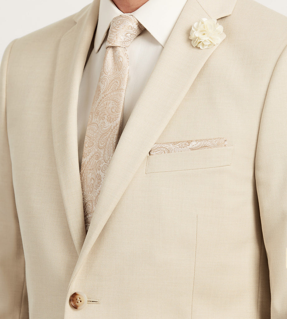 Modern Fit Wheat Solid Suit – Tip Top