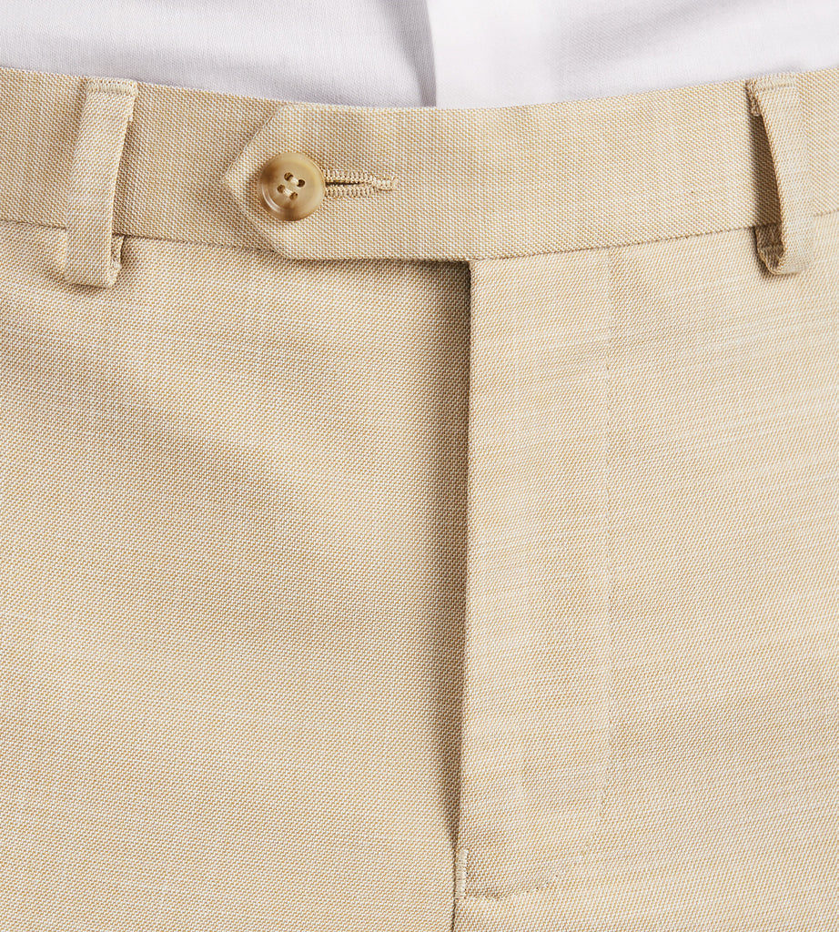 Slim Fit Wheat Solid Suit Pants – Tip Top